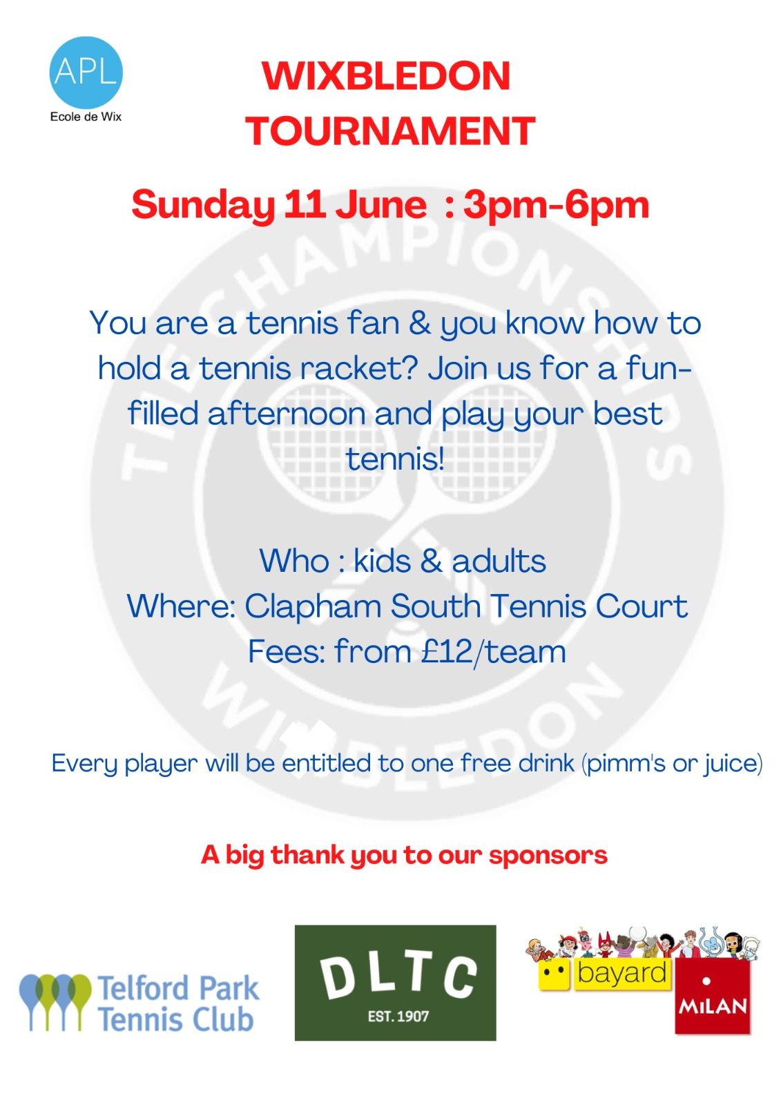 The WIXbledon Championships🎾🎾