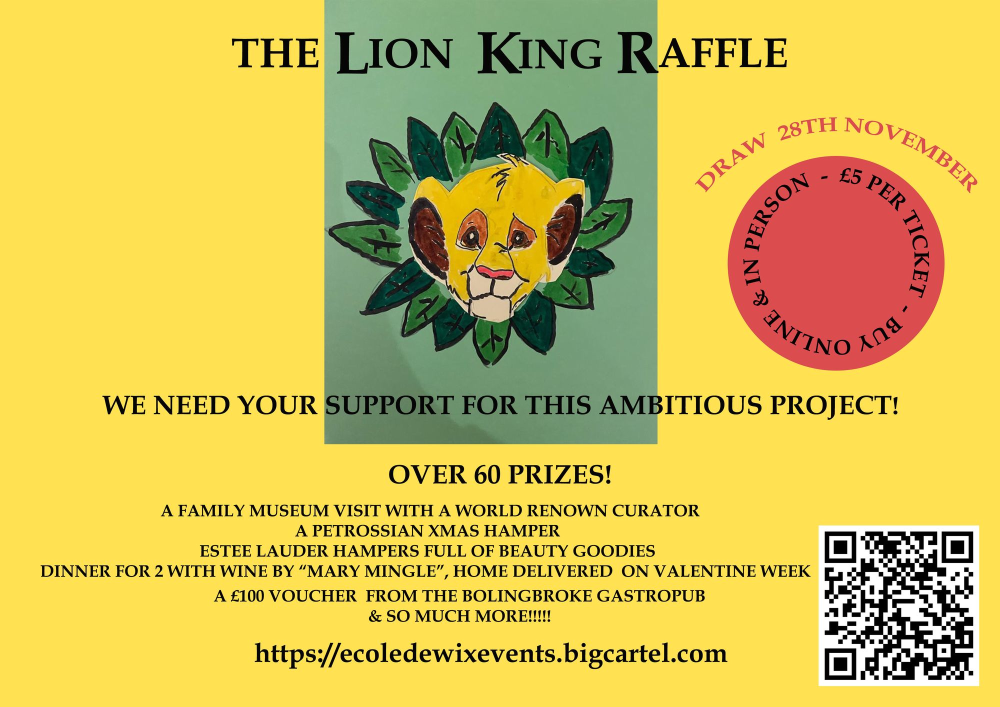 Tombola Le Roi Lion Raffle The Lion King