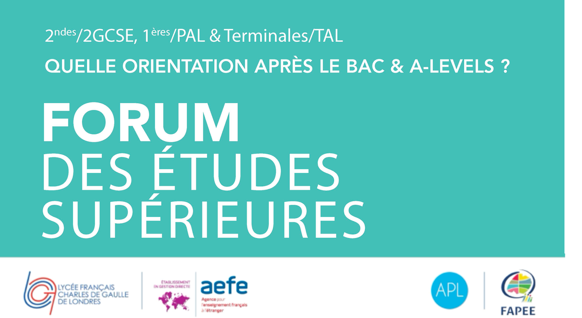 C'est demain !! Forum des Études Supérieures